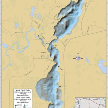Harris Lake Wall Map - Mapping Specialists Limited